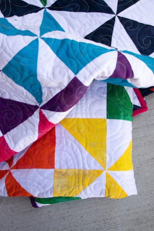 Quilting Kit - Pin Wheel Party - Pre Cut Sew Ready Quilt Kits ...