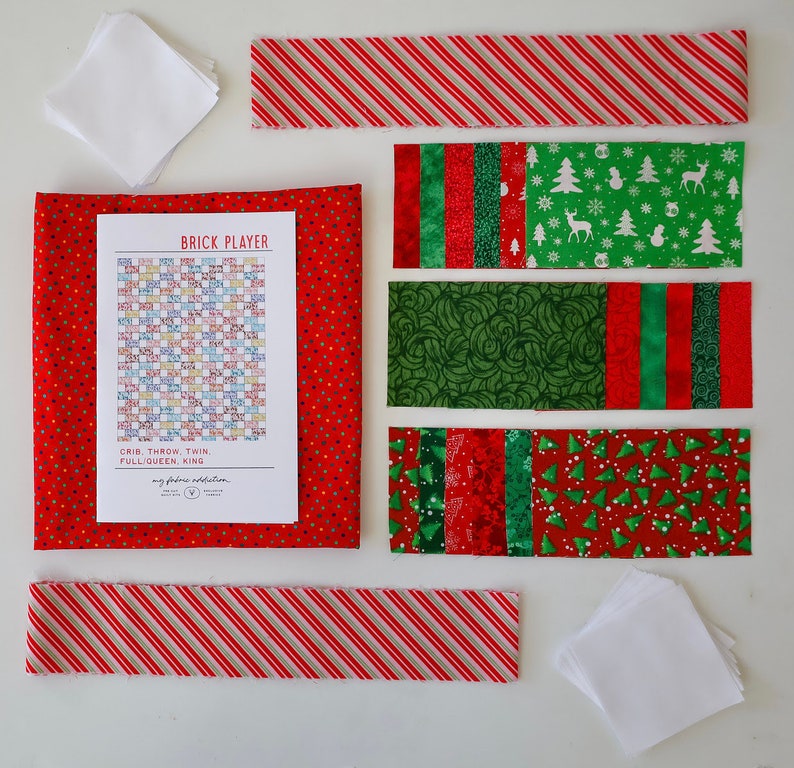 Brick Merry Christmas Quilt Kit - Complete Kit » QuiltComfort.com