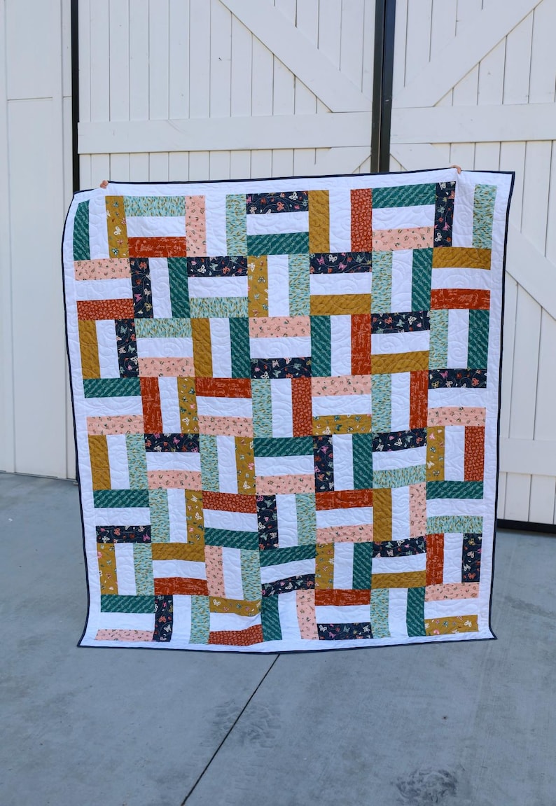 Picket Fences in Jewel Tone Pre-Cut Quilt Kit » QuiltComfort.com
